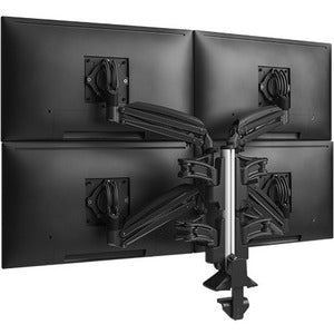 Chief Low-Profile Quad Display Monitor Arm - For Monitors 10-32" - Bla